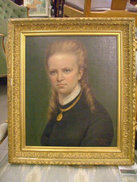 flickporträtt by Carl Dahl artist at Metropol Auktioner auction house ...