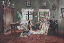 A Dutch interior by Thomas Raphael Congdon artist at Aspire Auctions ...