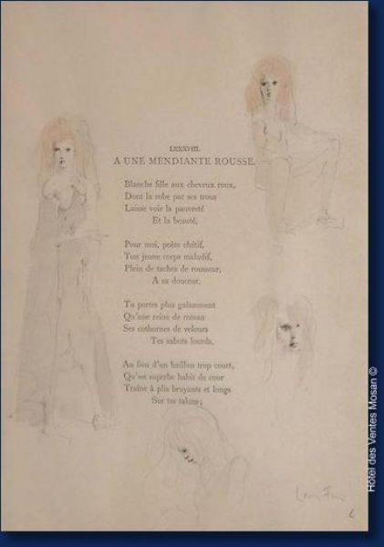 A la mendiante rousse by LÃ©onor Fini artist at Hôtel de Ventes Mosan ...