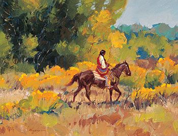 Splendor of Fall by Kim Mackey artist at Altermann Galleries auction ...