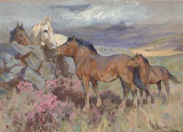 Shetland ponies by Arthur Wardle artist at Christie's auction house ...