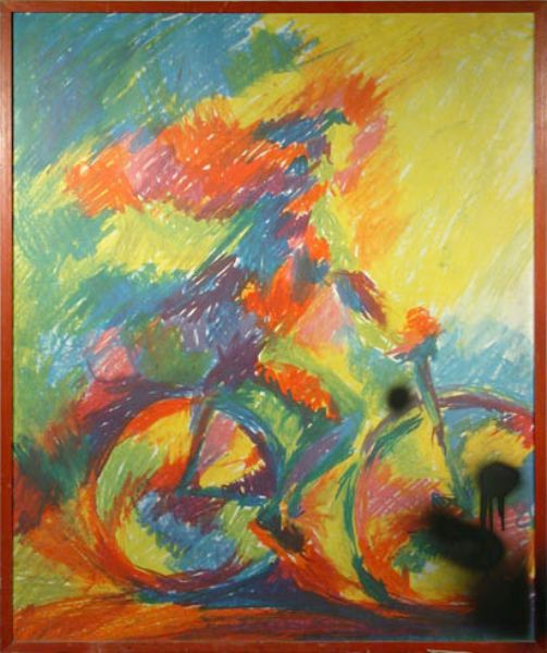 Radfahrer by Barbara Ott artist at Auktionshaus Bloss auction house ...