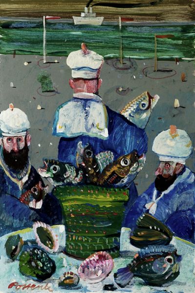 I TRE MARINAI, (ANNI ‘90) by Antonio Possenti artist at Galleria ...