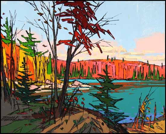 Sun on the Hill, Algonquin Park by Thomas Frederick Haig Chatfield ...