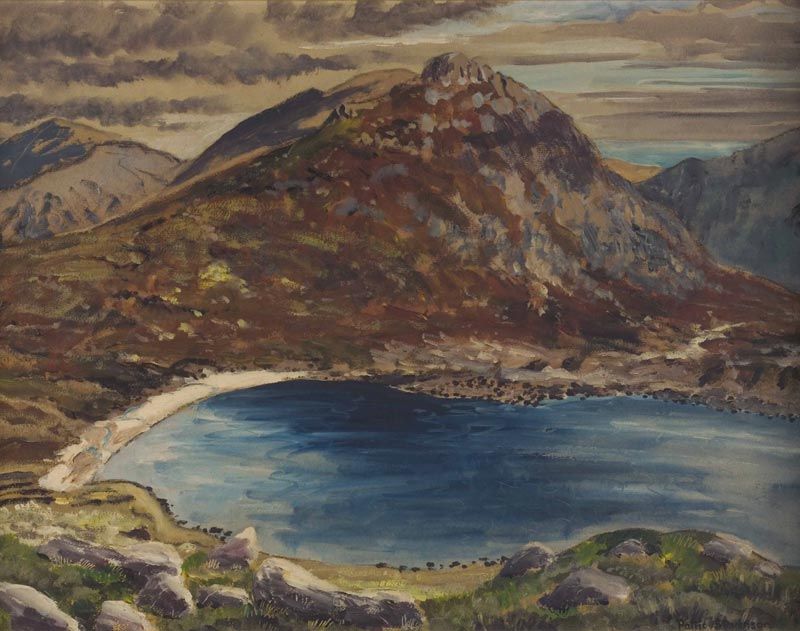 LOUGH SHANNAGH THE MOURNE MOUNTAINS by Patric Stevenson artist at John ...