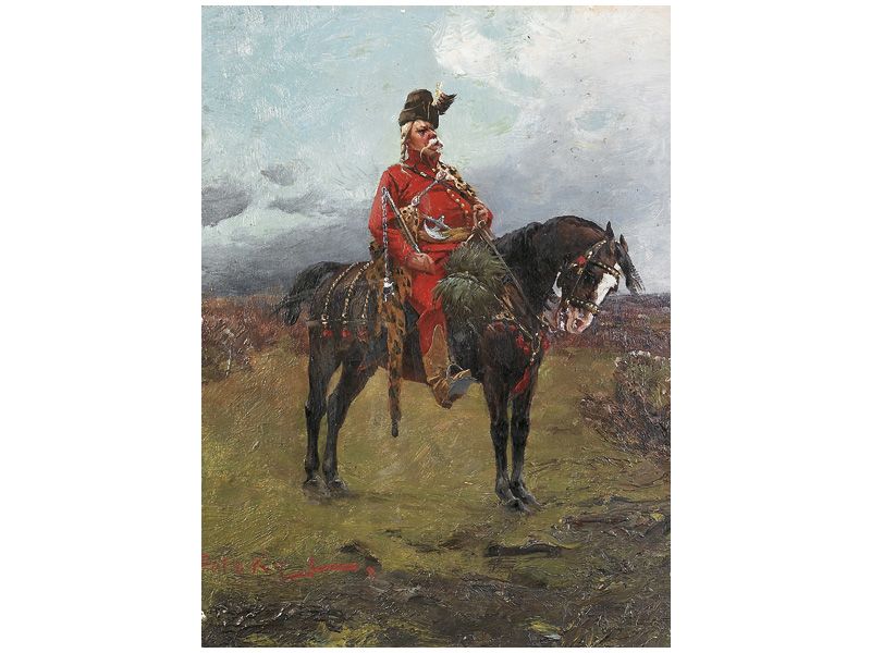 Old Kuruc (~Soldier) by László Pataky artist at Báv Rt auction house ...