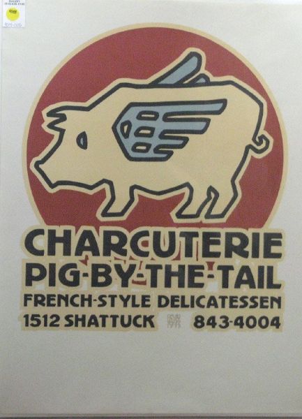 Charcuterie: Pig-By-The-Tail by David Lance Goines artist at Clars ...