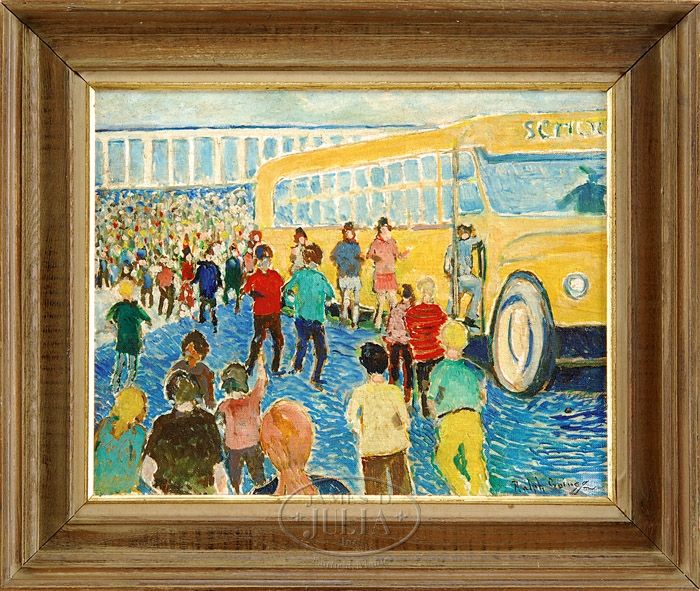 TWO WORKS: BEFORE & AFTER SCHOOL by Ralph Ladell Goings (attributed To ...