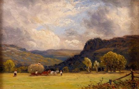 In The Hay Field by Thomas Spinks artist at Keys Fine Art Auctioneers ...