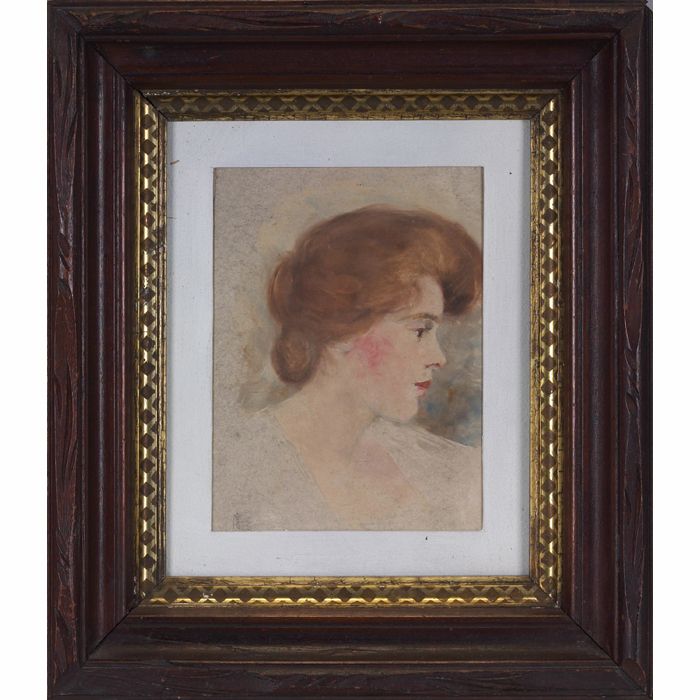 Portrait by Mary Louise Mclaughlin artist at Treadway Toomey Auctions ...