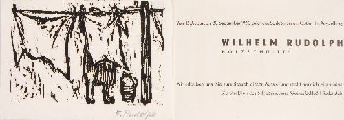 Einladung des Schloßmuseums Gotha/Neujahrskarte. by Wilhelm Rudolph ...