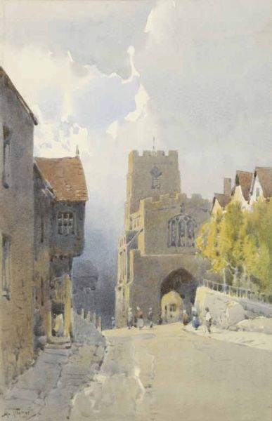 Warwick, St James's Chapel over the West Gate (also timber-framed Lord ...