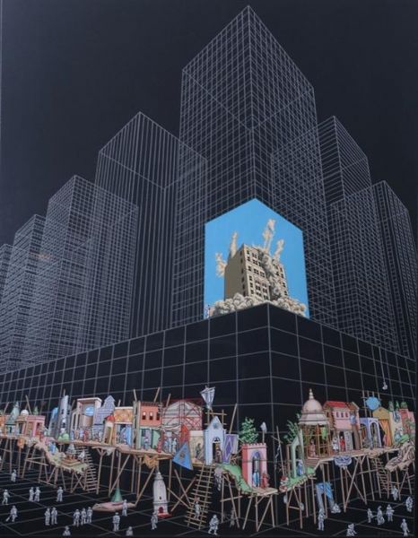 IMPLOSION by Nancy Wolf artist at Sloans & Kenyon auction house | BidtoArt