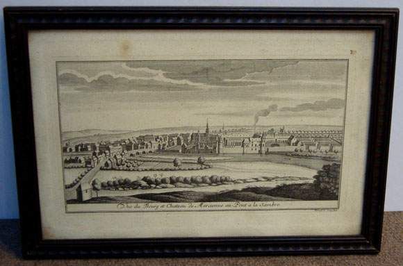 Vue du bourg et château de Marcienne-au-Pont à la Sambre by Remacle Le ...