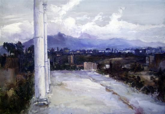 Looking towards Athens by Thomas Ralph Spence artist at Gorringes ...