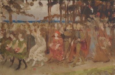 Golden youth. A preparatory sketch. by Thomas Cooper Gotch artist at ...