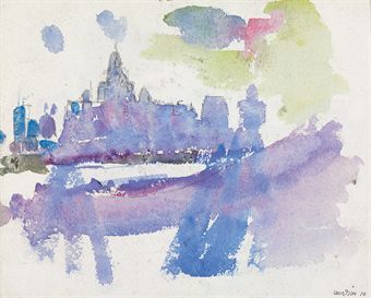 Untitled--Brooklyn Bridge Series by John Marin artist at Christie's ...