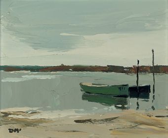 Two Boats by Donald McIntyre artist at Christie's auction house | BidtoArt