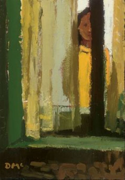 Girl at Window by Donald McIntyre artist at Christie's auction house ...