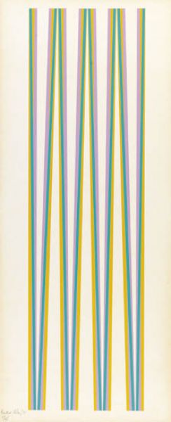 Stripes by BRIDGET RILEY artist at Swann Galleries auction house | BidtoArt