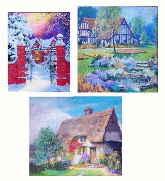 Winter scene by Guy Lipscombe artist at Lacy Scott & Knight auction ...