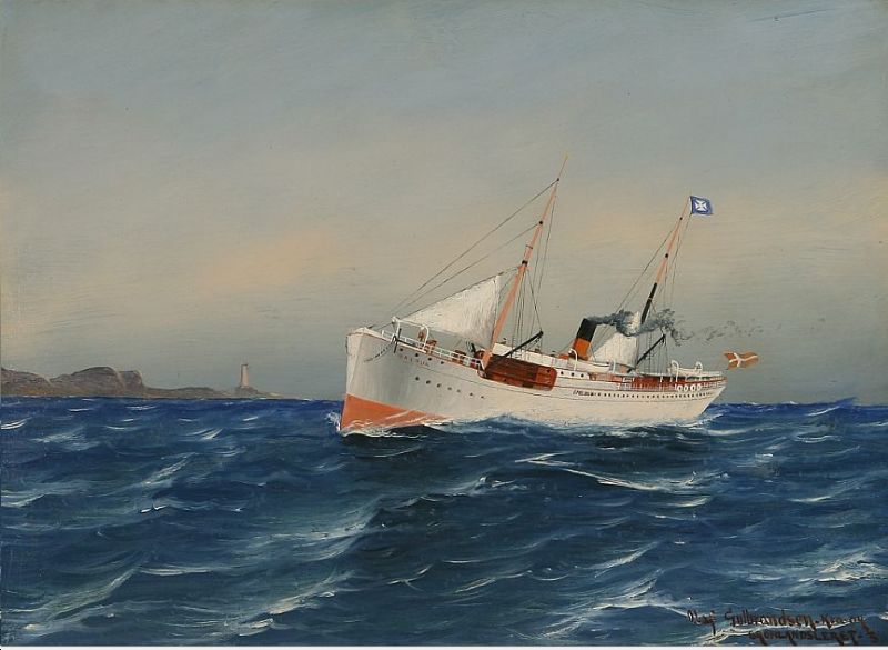 The S/S Baldur by Olaf Guldbrandsen artist at Bruun Rasmussen auction ...