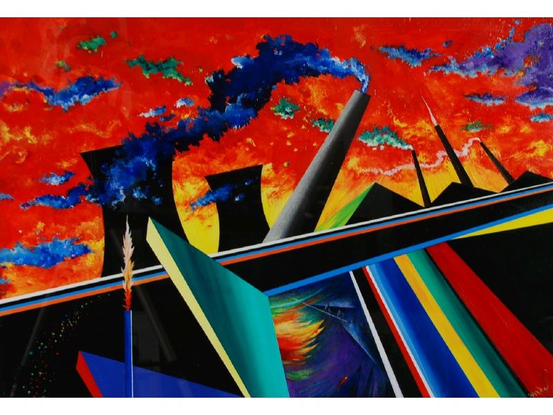 The Fiery Furnace by David Wilde artist at Capes Dunn auction house ...