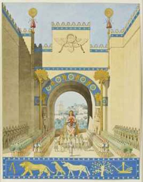 Déesse-mère trônant dans l'enceinte de la forteresse de Sargon de ...