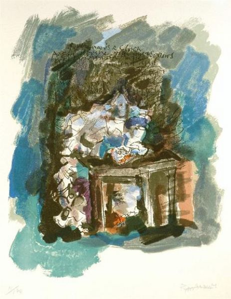 The Clown by Abraham Rattner artist at Gray’s Auctioneers & Appraisers ...