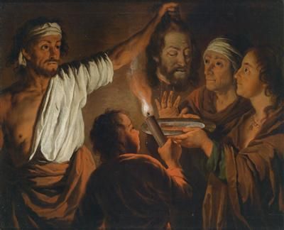 The Head of St John the Baptist by Johann Georg Trautmann artist at ...