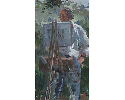 'Barry Peckham painting in Cornwall, 1989' by Thomas John Coates artist ...