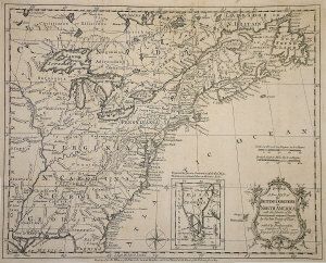 A New Map of British Dominions in North America.. by Thomas Kitchin ...