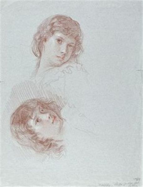 Der Knabe Ulrich Graf Kinskyunten rechts beschriftet: U. Kinsky, Skizze ...