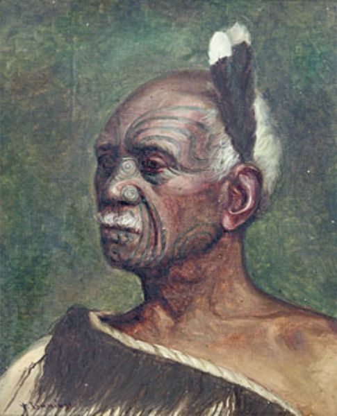 Toa-Rangatira (Brave Chief) by Vera Cummings artist at International ...