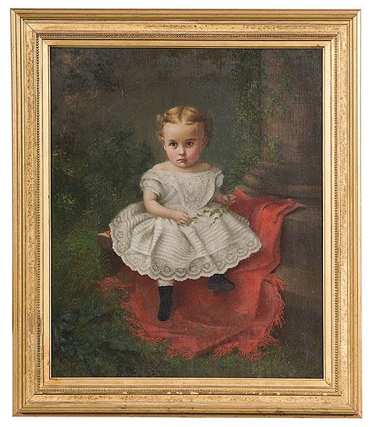 Portrait of Sally Taft by Lilly Martin Spencer artist at Cowan’s ...