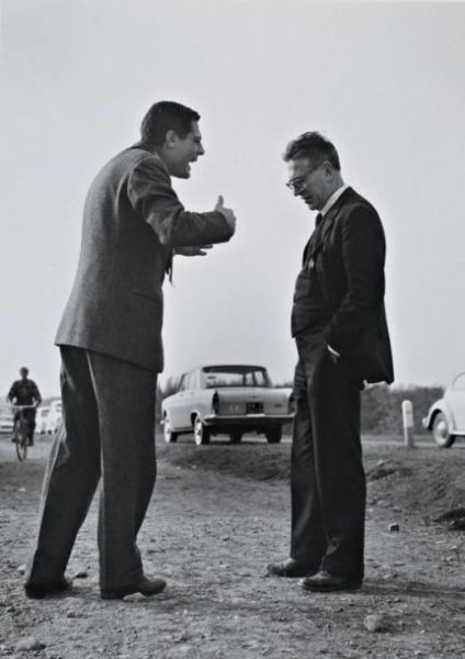 Marcello Mastroianni et Mario Soldati by John Phillips artist at Millon ...