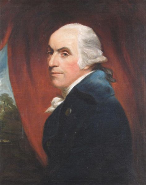 Portrait of a gentleman, head and shoulders, wearing blue by Allan ...