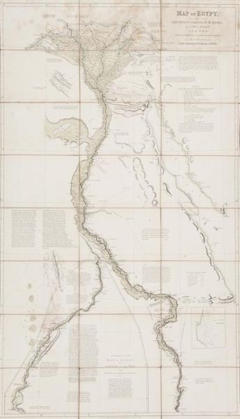 Map of Egypt by Lieutenant Colonel Leake artist at Dreweatts ...