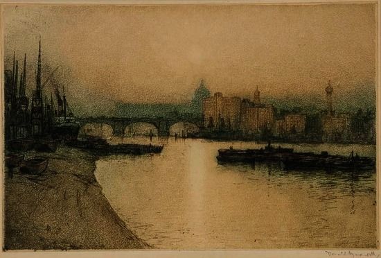 In the Pool of London by Donald Maxwell artist at Dreweatts ...