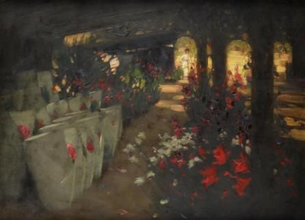 Paris Flower Market by Stuart Hobkirk artist at Bonhams auction house ...