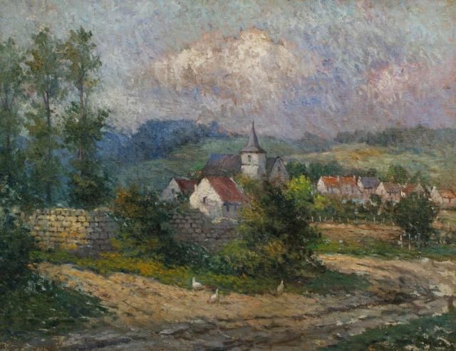 Landscape by Walter Joseph Neuhof artist at Venduehuis Dickhaut auction ...
