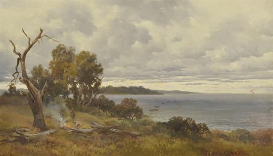 Lake Alexandrina by George Alfred John Webb artist at Leonard Joel ...