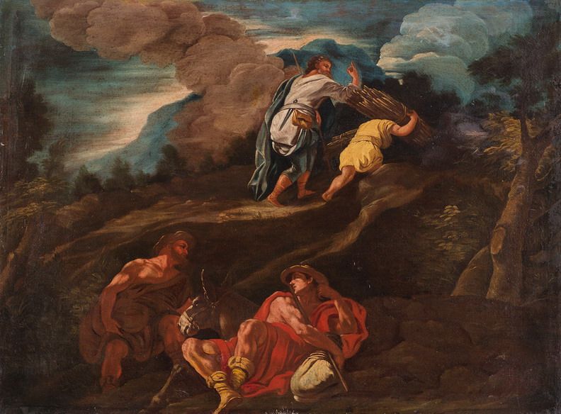 Abramo e Isacco accedono al monte per il sacrificio by LUCA GIODANO ...