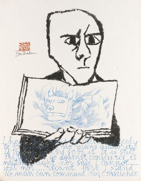 Credo by Ben Shahn artist at Swann Galleries auction house | BidtoArt