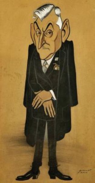 Caricatura de Salazar by Manuel Santana artist at CABRAL MONCADA ...