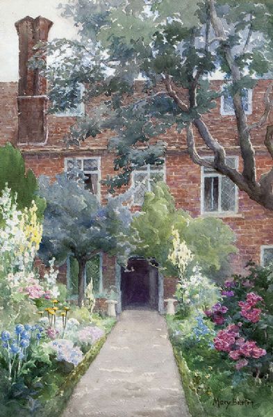 Garden at Saling Hall by Mary Georgina Barton artist at James Adams ...