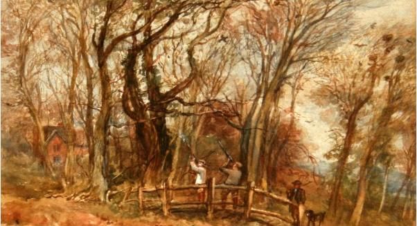 A Shooting Party by Arthur James Stark (attributed To) artist at Keys ...