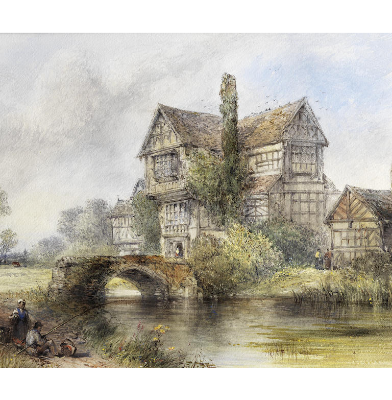 Old Moreton Hall, Cheshire by Thomas Robert Colman Dibdin artist at ...