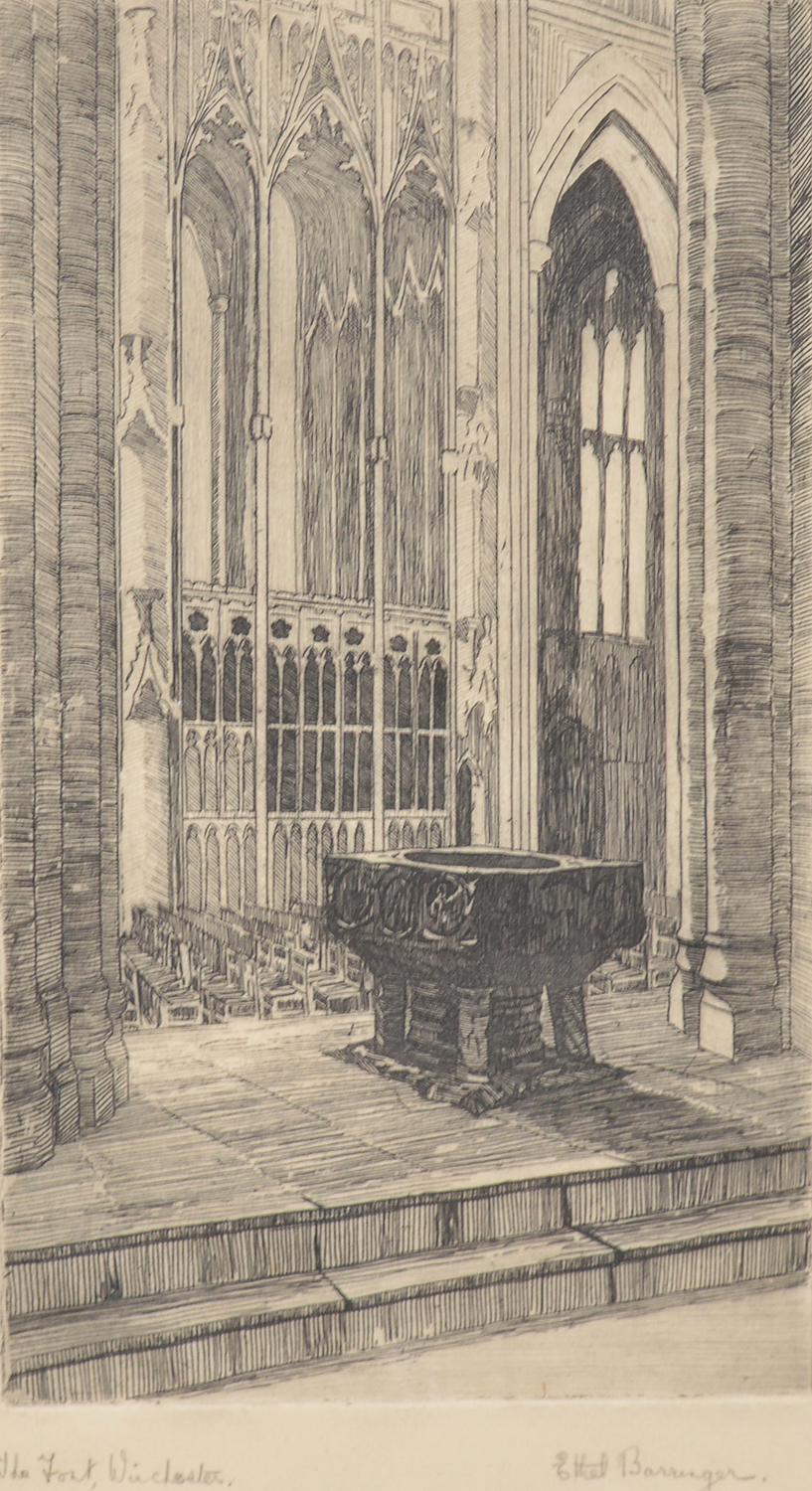 The Fort, Winchester by Ethel Barringer artist at Leonard Joel auction ...