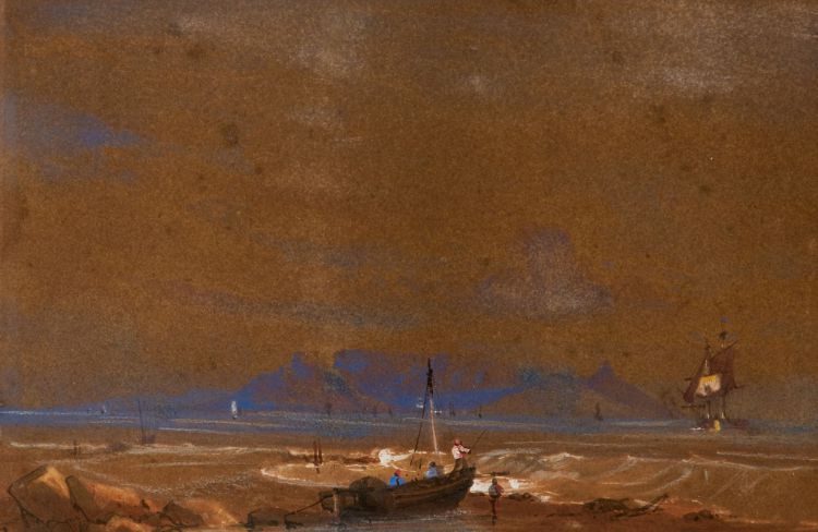 Table Mountain from Bloubergstrand by Thomas William Bowler artist at ...